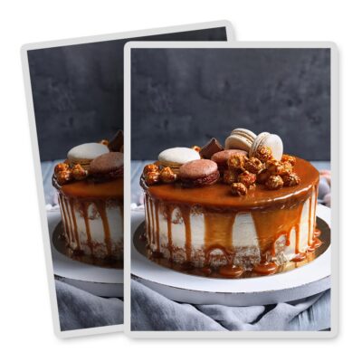 2x Vertical Vinyl Stickers Caramel Cake Cooking Dessert Food #50458 ...