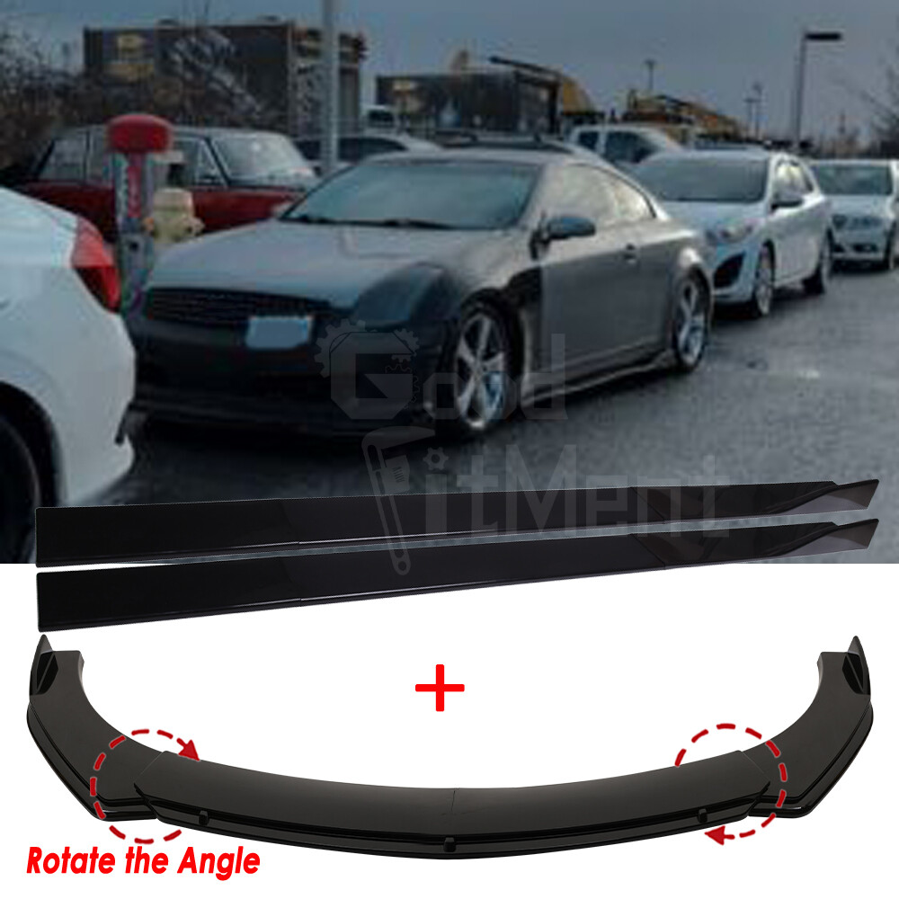 For Infiniti G35 G37 Front Bumper Lip Spoiler Body Kit / 78.7" Side ...