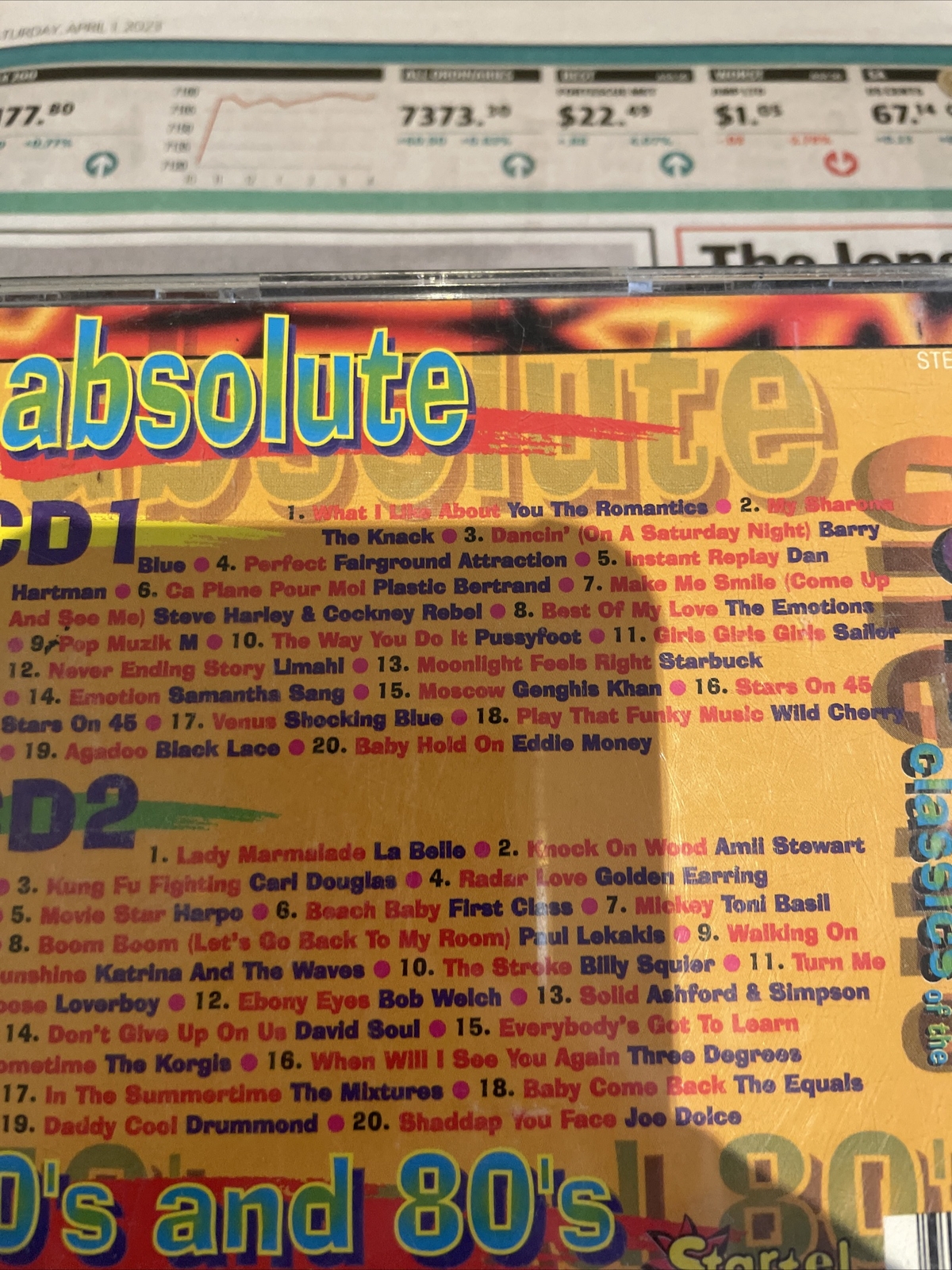 Absolute One Hit Classics of The 70's & 80's cd discs vgc the knack ...