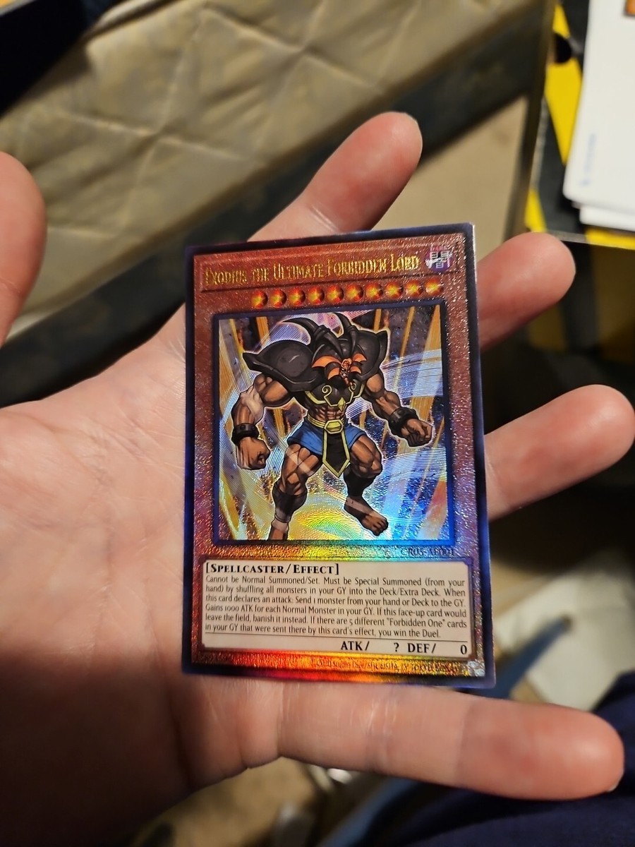 Exodius The Ultimate Forbidden Lord Super Rare Limited YGOrganization