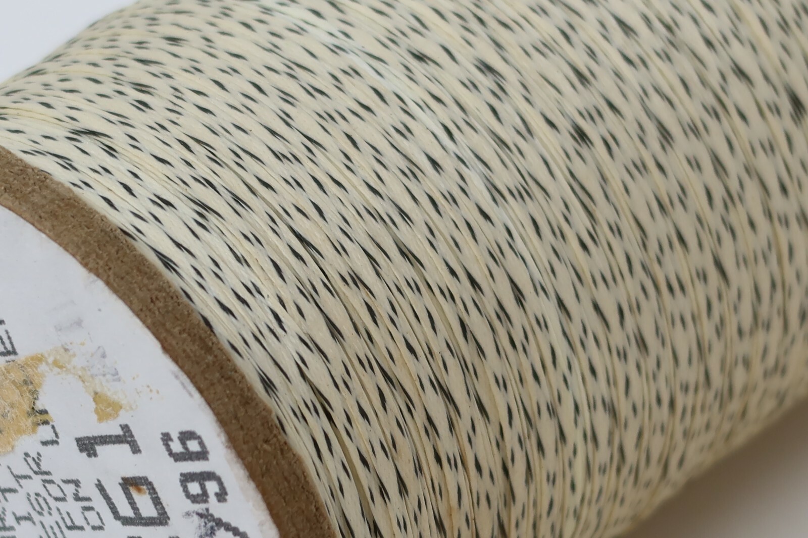 Gudebrod Rod Winding Flat Thread White & Black Variegated 500 yrds ...