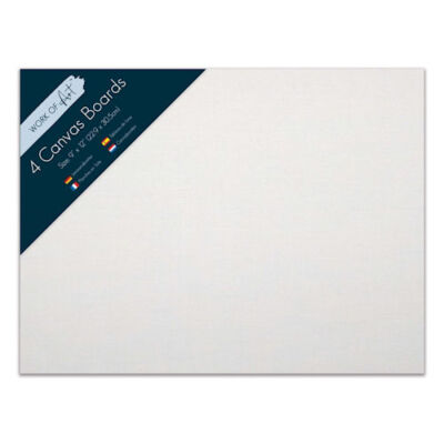 Canvas Boards 4 Pack 9" X 12" - Painting Artist High Quality ...