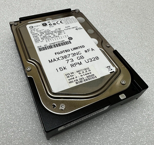 FUJITSU MAX3073NC 73GB 15k RPM ULTRA-320 80PIN SCSI HDD HARD DRIVE | eBay