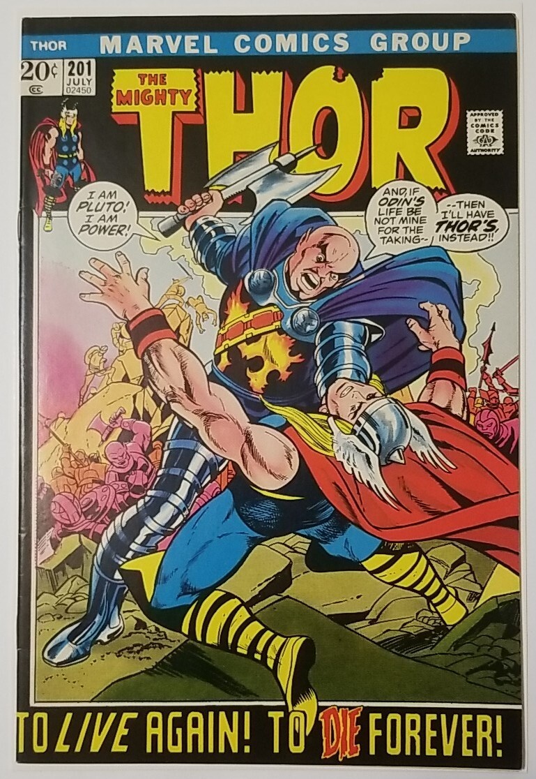 The Mighty Thor #201 Very Fine+ 8.5 (July 1972) Great Picture Frame ...