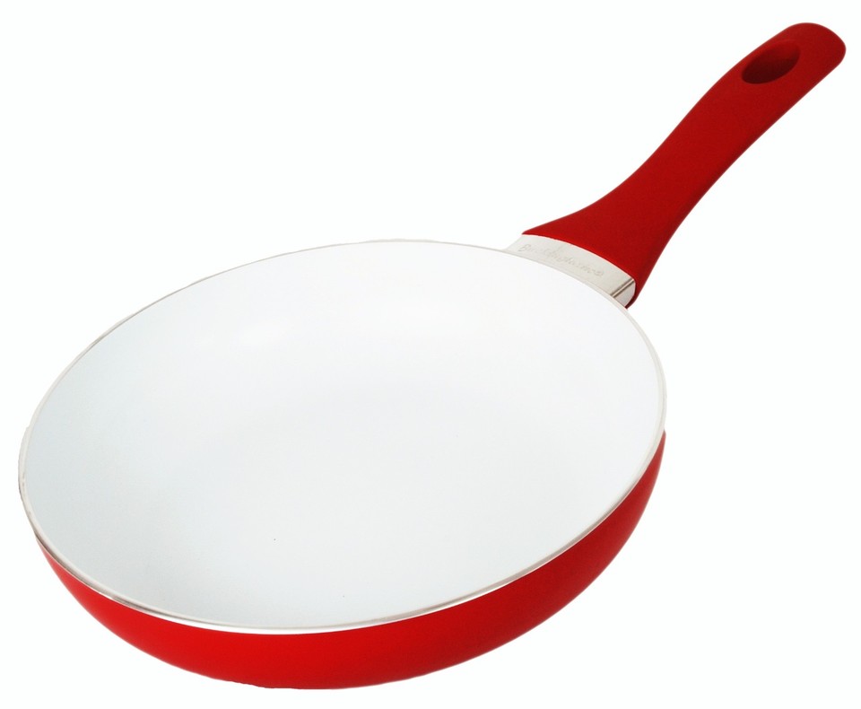 Buckingham Red Ceramic Non-Stick Induction Frying Pan | eBay UK