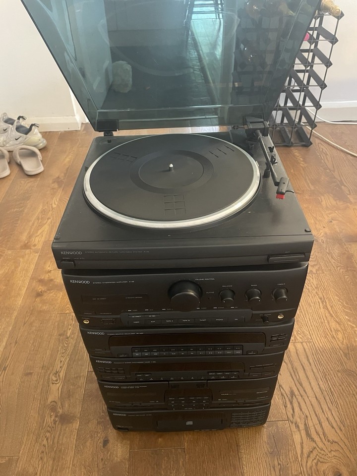 Kenwood HiFi 6-Piece Stack System -Turntable, Cassette Player ...