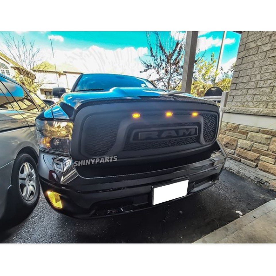 For 2013-2018 Dodge Ram 1500 Grill Rebel Style Front Grille Bumper Mesh ...