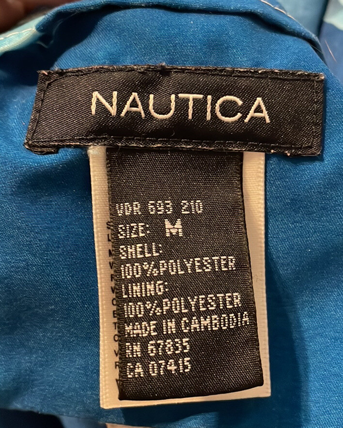 Nautica Blue Tropical Floral Board Shorts Swim Trunks… - Gem