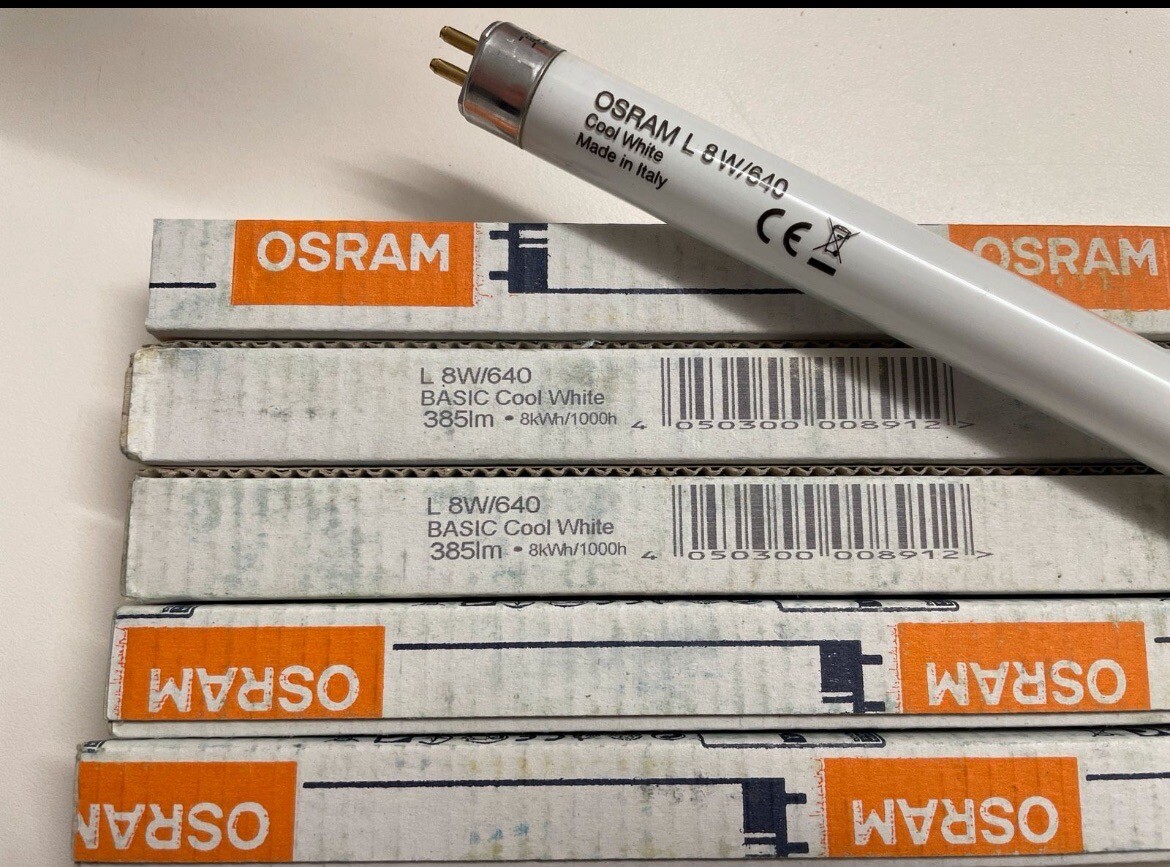 5x Osram L 8W 640 Leuchtstofflampe - Kaltweiß 4050300008912 | eBay
