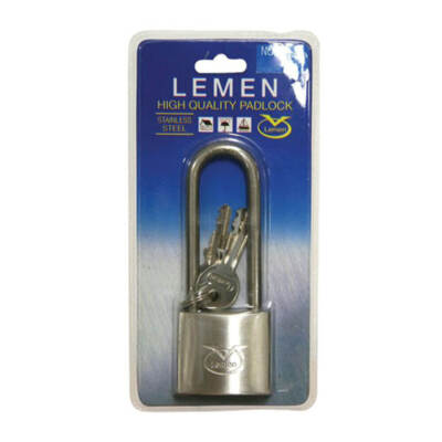 30mm Stainless Steel Padlock Long Shank 304 Grade Locks Marine ...