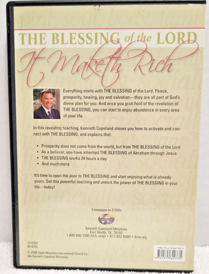 The Blessing of the Lord, It Maketh Rich (Set of 3 DVDs) by Kenneth ...