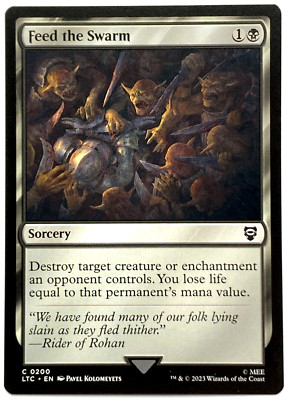 MTG Feed the Swarm Tales of Middle-Earth Commander 0200 Pack Fresh | eBay