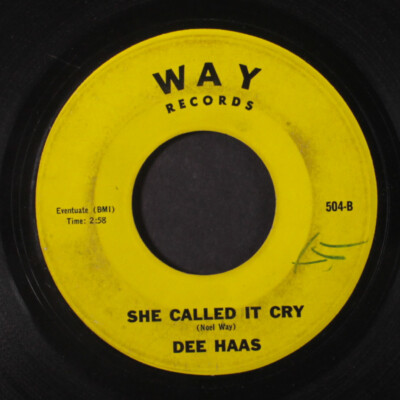 DEE HAAS: freedom's price / she called it cry WAY 7" Single 45 RPM | eBay