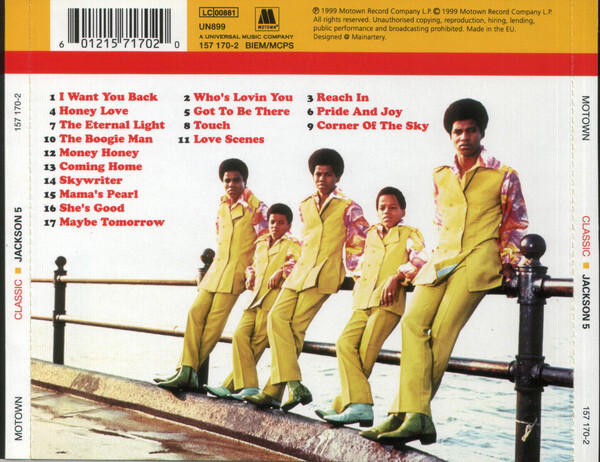 Soul CD The Jackson 5 Classic Jackson 5 CD, Comp 1999 Soul (VG / NM or ...