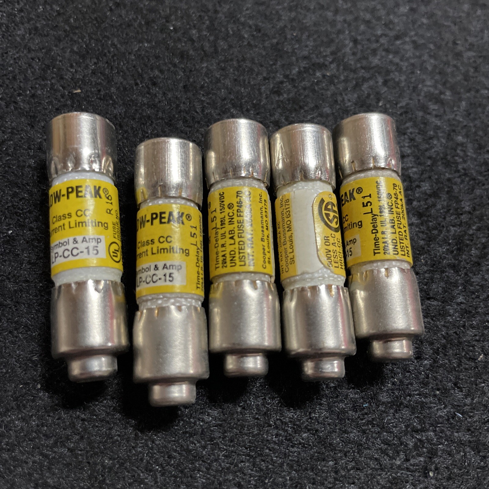 Bussmann Buss LP-CC-15 15 Amp Fuse LPCC15 CC Current Limiting (St722 ...