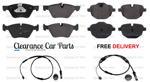 FOR BMW 5 SERIES F10 F11 FRONT & REAR BRAKE PADS + SENSORS 518 520D ...