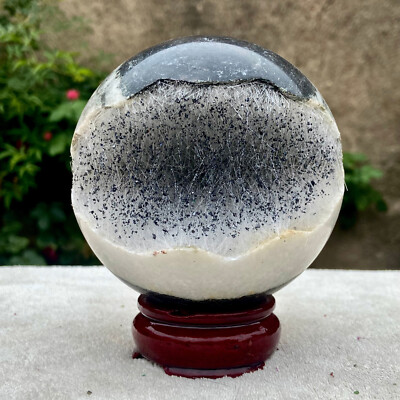 2.2LB Rare iron ore Phosphorus Magnesium Mine Open Smile crystal ball ...