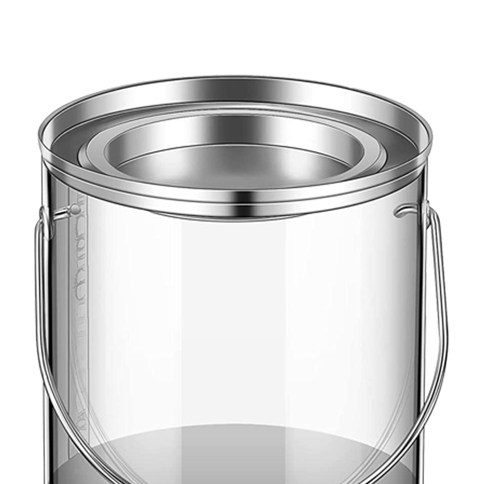 12x Clear Paint Cans Small Paint Pails for Candy Party Favor Decor ...