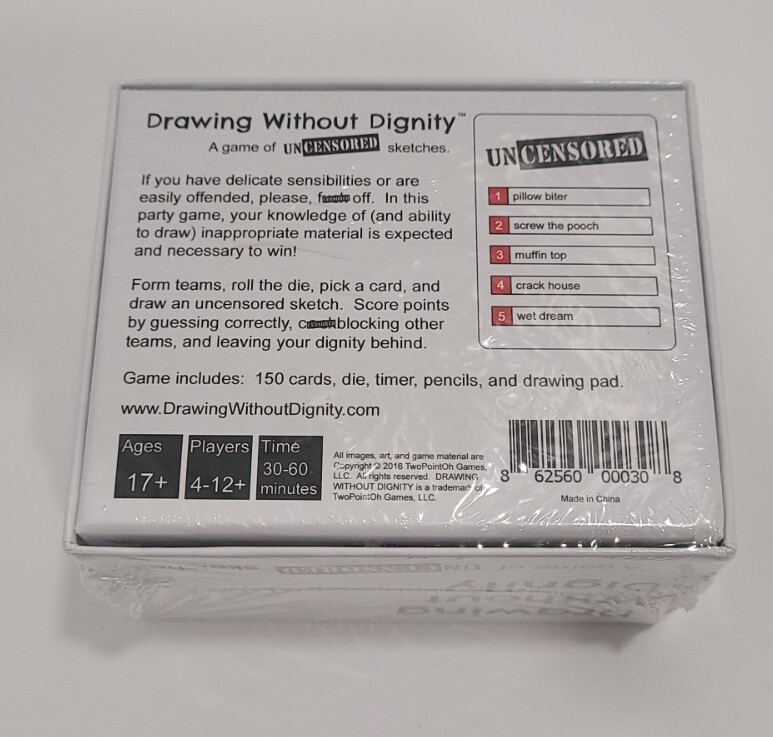 Drawing Without Dignity Game Uncensored Sketches Ages 17+ | eBay
