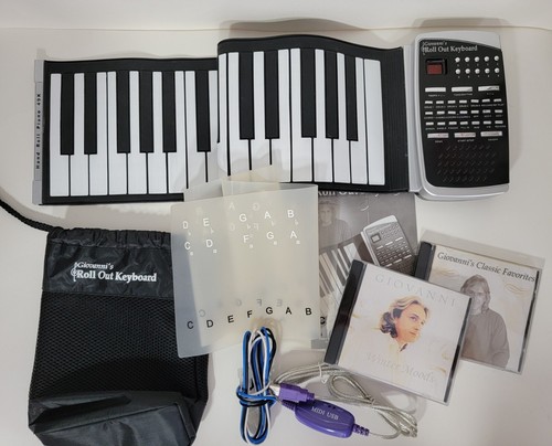 Giovanni's Roll Out Keyboard 49 Keys C2-C6/E6 Standard Piano Key Board ...