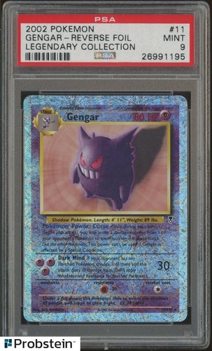 2002 Pokemon Gengar Reverse Foil Legendary Collection #11 PSA 9 MINT | eBay