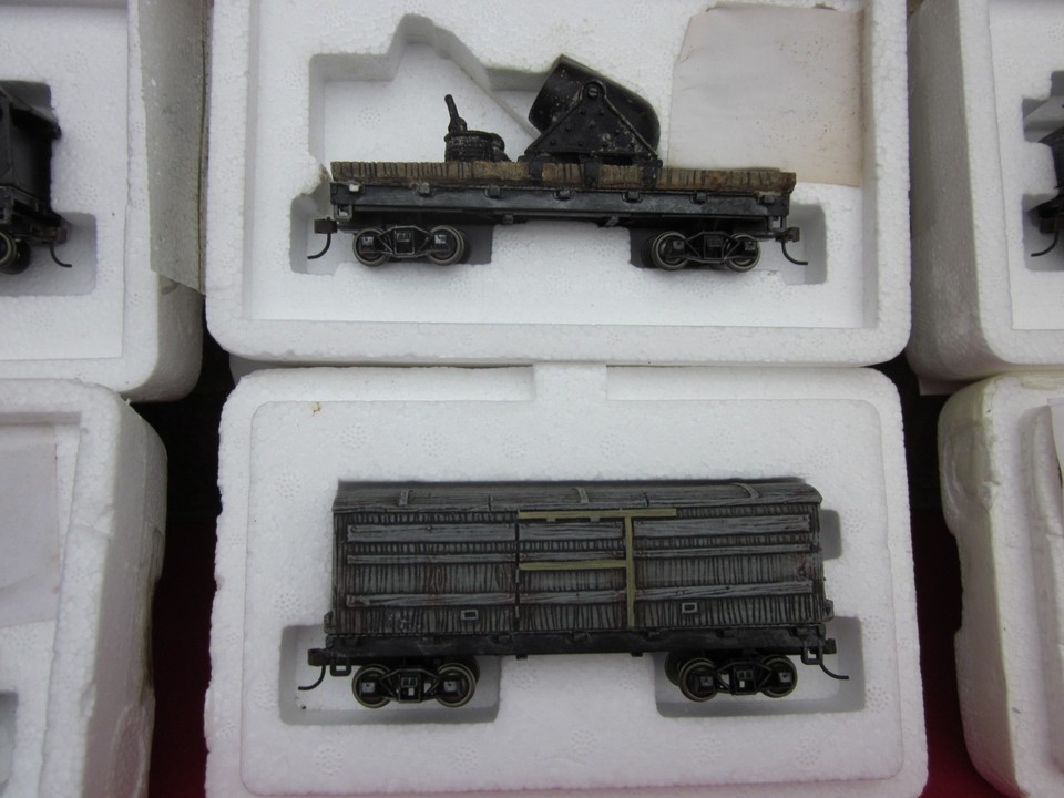 Hawthorne Village Civil War Armored Train 6 CARS, MORTAR, RAIL CANNON ...