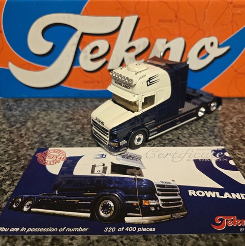 Tekno Scania 1:50 Rowlands Transport T Cab / Torpedo Longline, Rare ...