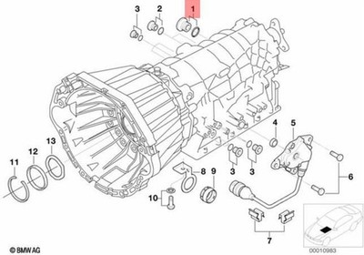 Genuine BMW E31 E38 E39 E46 Automatic Seal Ring Drain Plug OEM ...