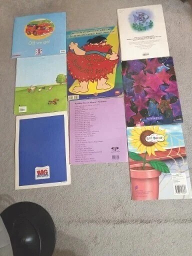 Lot of 8 Teacher Childrens Kids Big Books Oversized Read Along ...
