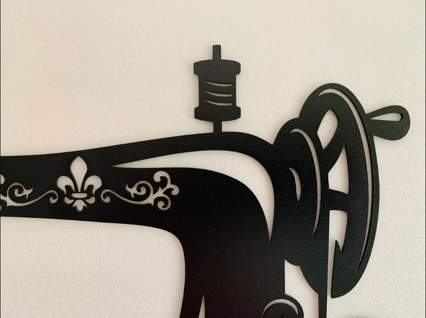 Personalized Sewing Metal Signs, Monogram Wall Decor, Custom Last Name ...