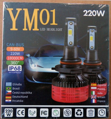 2 New H4B3 / 9005 LED 18000LM YM01 Headlight Bulbs Free US Shipping | eBay