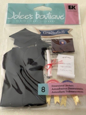 Jolee's Boutique Sticker 3D GRADUATION GOWN COLLEGE GRADUATION DIPLOMA ...