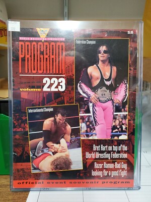 WWF Program Vol.223 Bret Hart, Razor Ramon Official Event Program Used | eBay