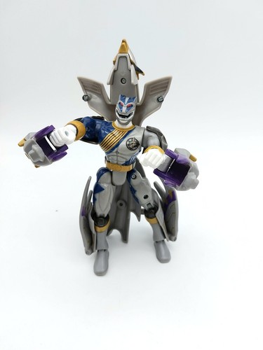 2002 BANDAI POWER RANGERS WILD FORCE EAGLE BIRD GRAY WING ACTION FIGURE ...