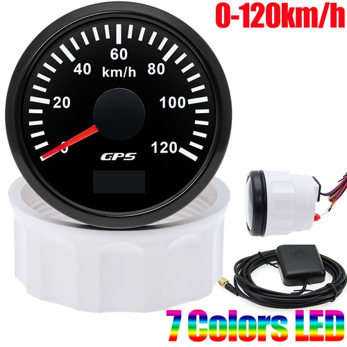 2" 52mm GPS Speedometer 120km/h Gauge For Motorcycles Boat Car Truck ...