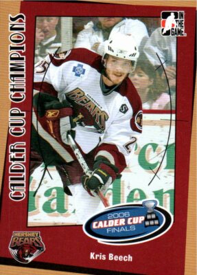 Kris Beech 2006-07 Heroes & Prospects Calder Cup Champions Hershey ...