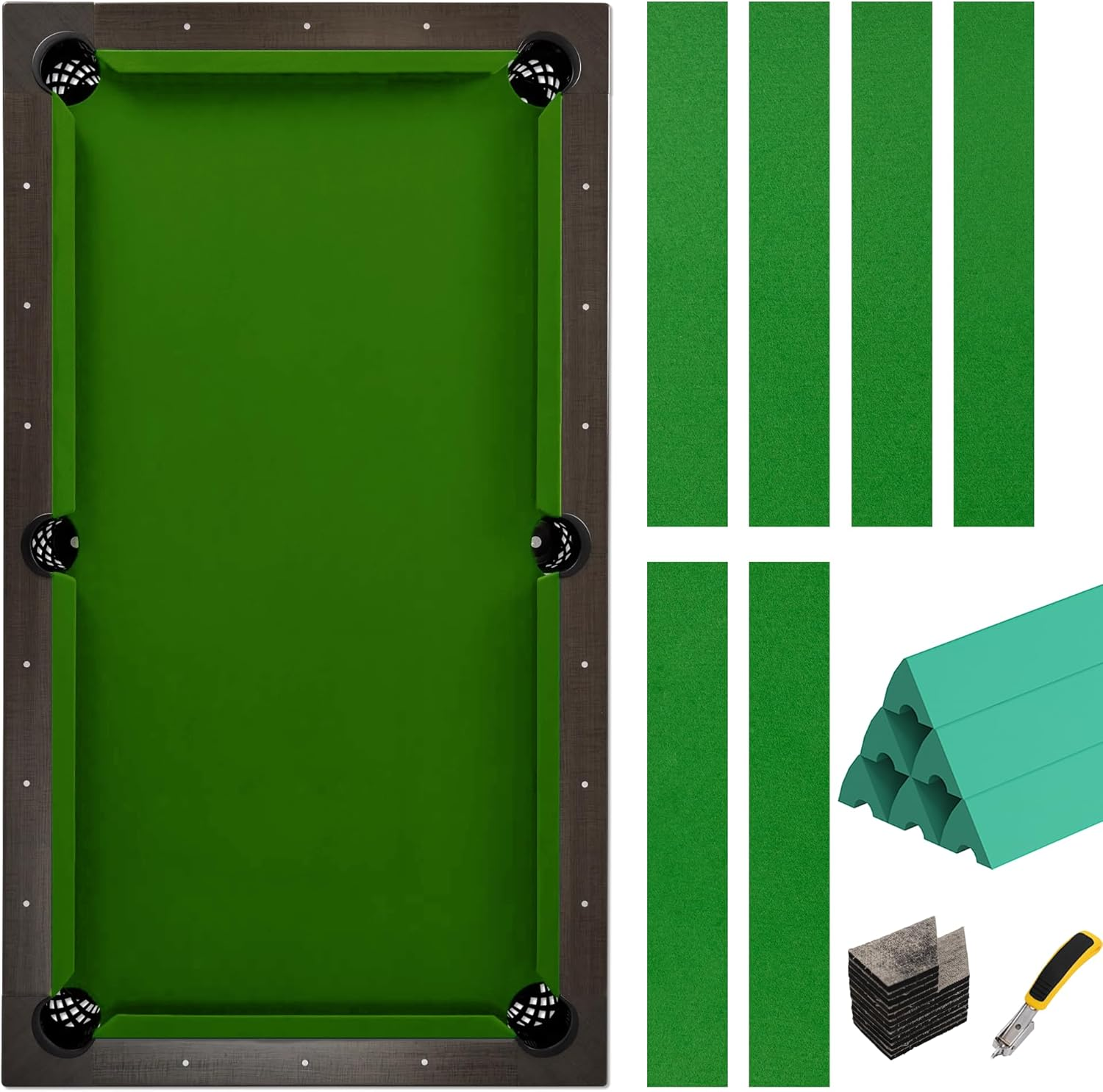 Pool Table Felt And Bumper Kit
