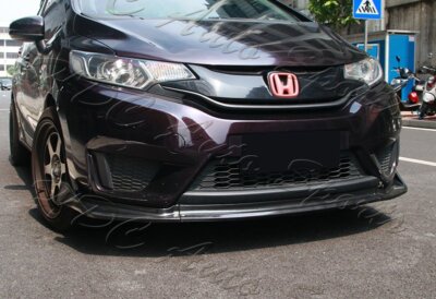 For 14-17 Honda Fit JDM Carbon Look Front Bumper Splitter Spoiler Lip ...