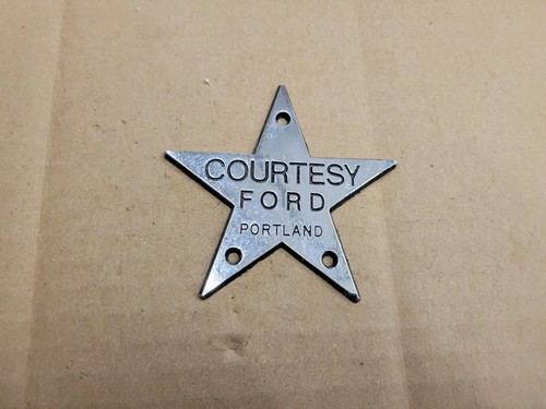 Courtesy Ford Portland OR Metal Dealership Dealer Emblem Badge Logo ...