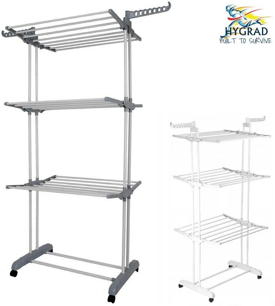 Deluxe Three-Tier Clothes Airer, 15 Metre Drying Space, 42% OFF
