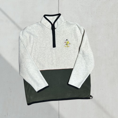 Vintage Looney Tunes Tweety Bird Fall Winter Quarter Zip Sweatshirt ...