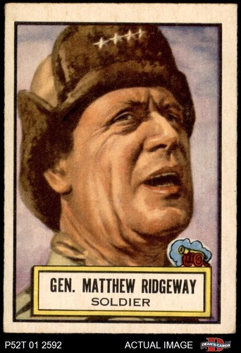 1952 Topps Look 'N See #35 General Matthew Ridgeway 4 - VG/EX | eBay