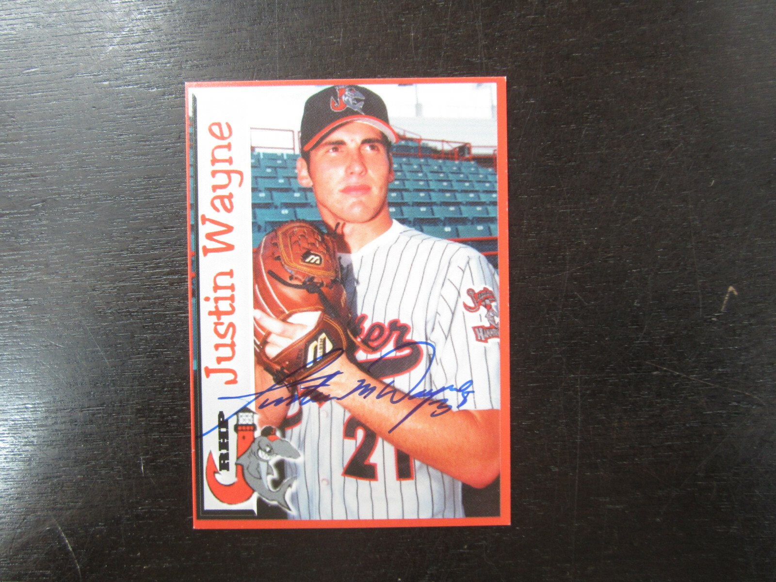 2000 Jupiter Hammerheads # 36 Justin Wayne Autograph Signed Card ...