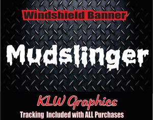 Mudslinger Vinyl decal Sticker Truck Turbo Diesel Off Road Mud 1500 ...