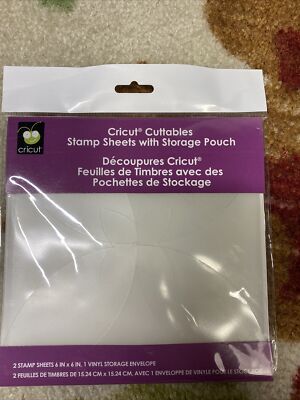 Cricut Cuttables Stamp Sheets With Storage Pouch | eBay
