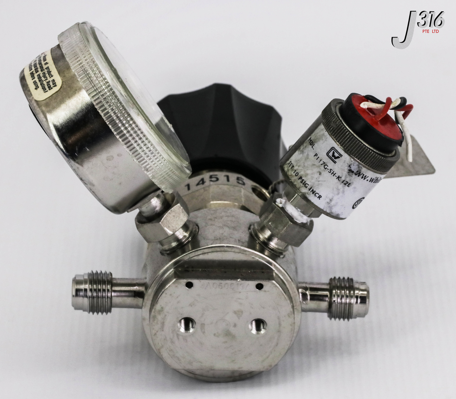 14515 TESCOM PR REG 400PSI W PR GAUGE & PR SWITCH P117G-5H-K.12L 44 ...