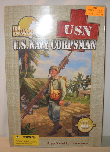 2000 21ST Century Toys Ultimate Soldier WWII USN U.S. Navy Corpsman 12 ...