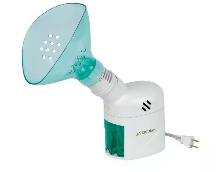 VERIDIAN STEAM INHALER RESPIRATORY VAPOR THERAPY COUGH RELIEF FACIAL ...