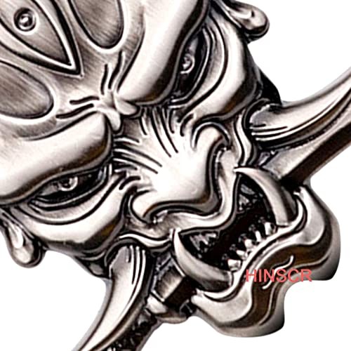 Demon Emblem Badge Car 3D Samurai Devil Metal Label Side Tail Decal ...