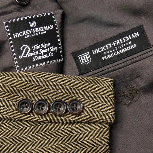 Hickey Freeman Collection Pure Cashmere Tweed Herringbone 2 Btn Sport ...